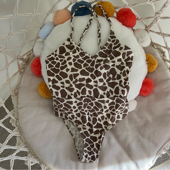 Zara | Swim | Zara Kids Giraffe Print One Piece Swimsuit | Poshmark
